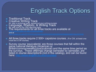 English Major orientation | PPT