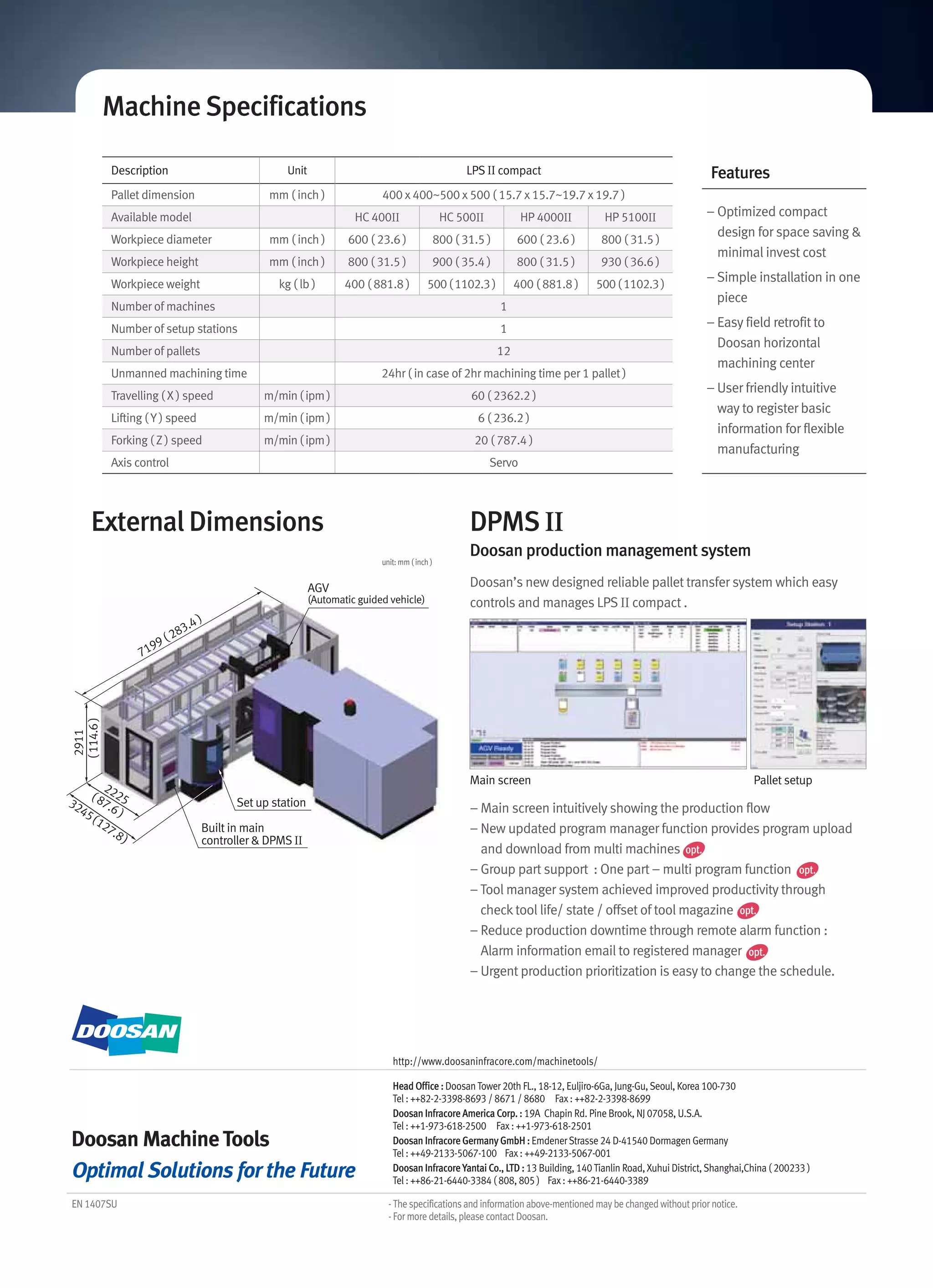 PRODUCTION MACHINES WITH LPS / MPS / PMG | PDF