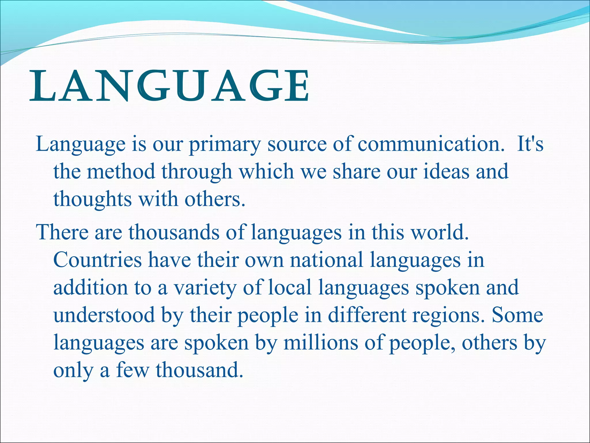 Importance of English Language | PPT