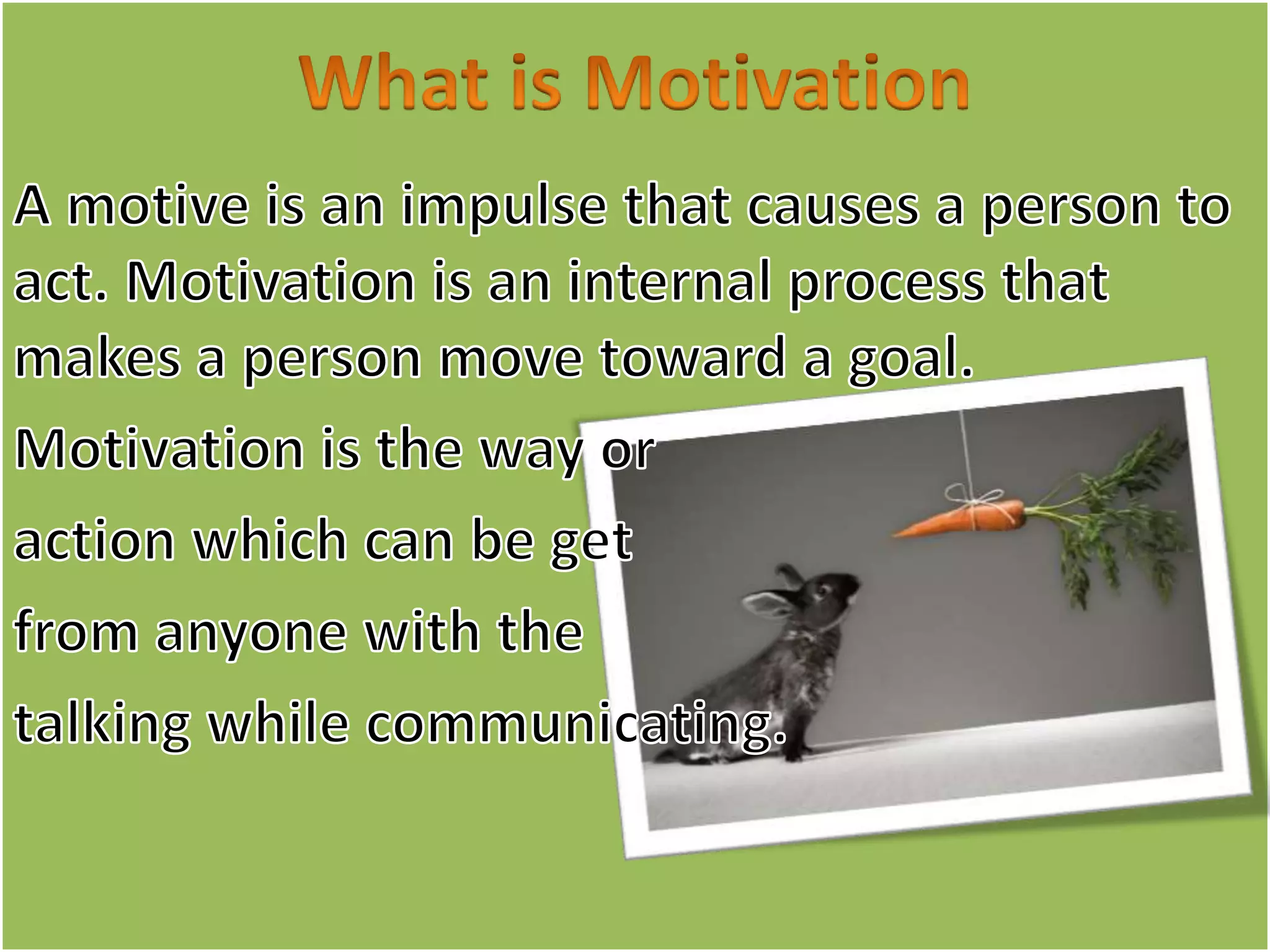English presentation what is communication using motivation in ...