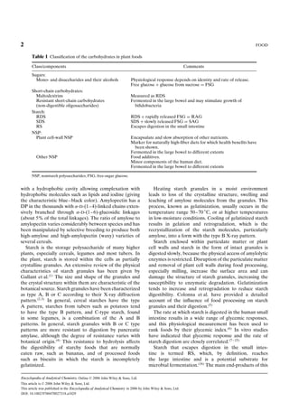 Englyst Method - Starch Digestibility | PDF