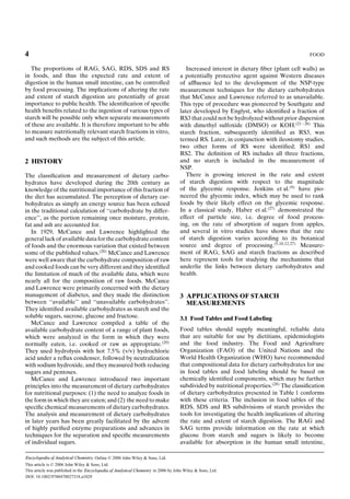 Englyst Method - Starch Digestibility | PDF