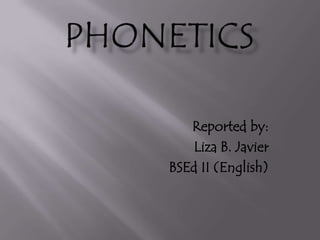 Phonetics | PPTX