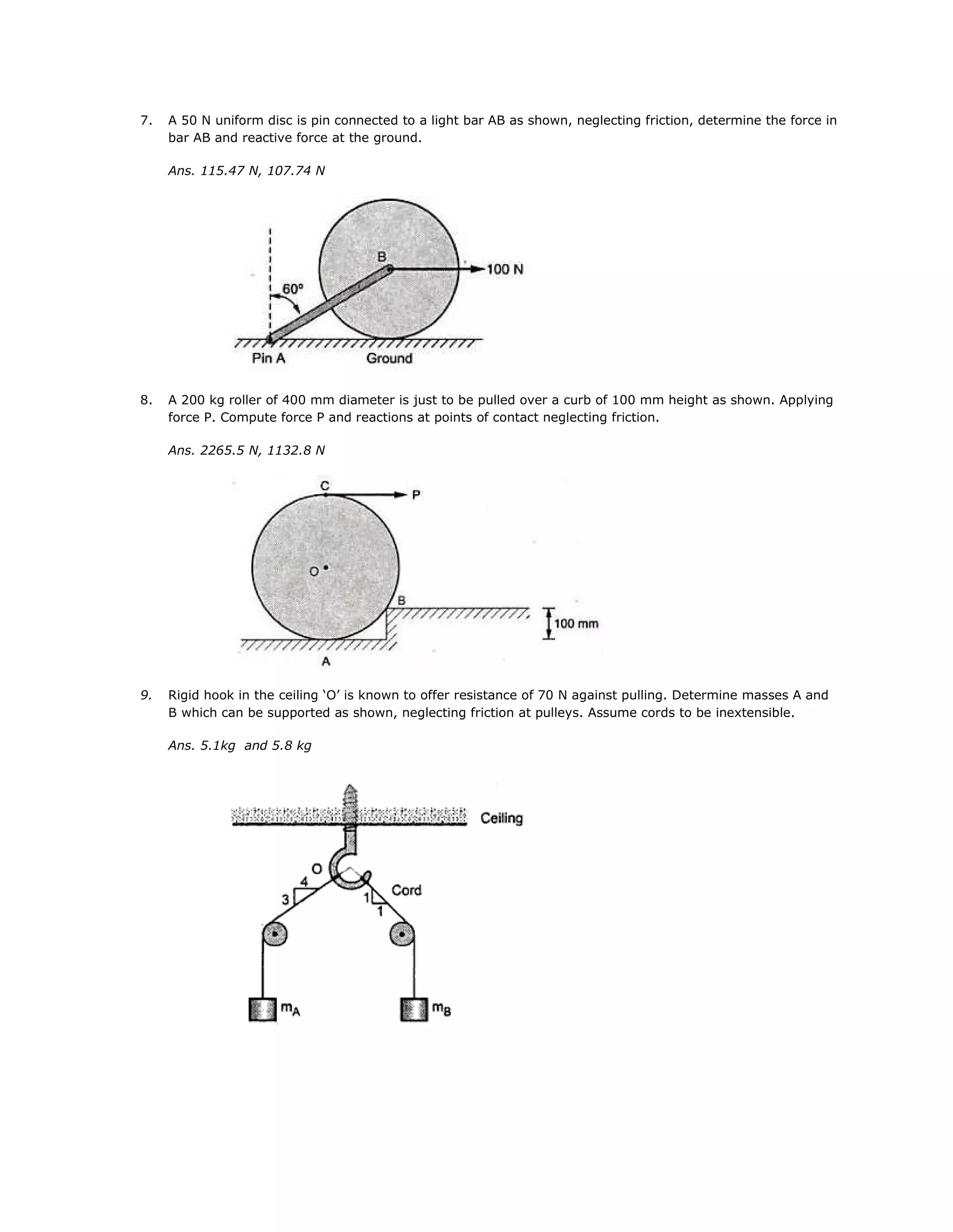 Engmech 05 (equilibrium_of_concurrent_force_system) | PDF