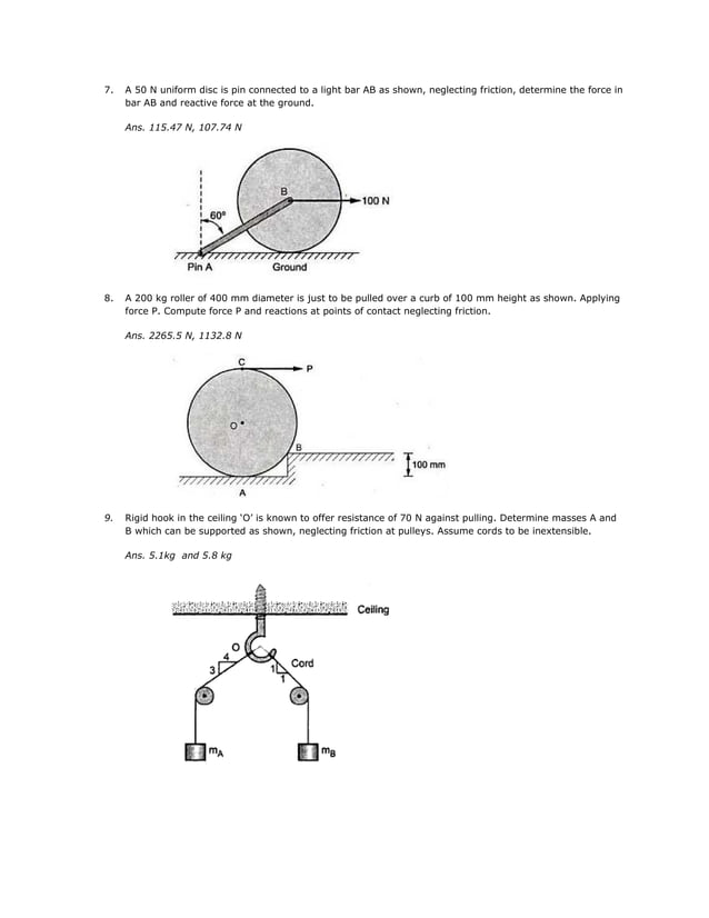 Engmech 05 (equilibrium_of_concurrent_force_system) | PDF