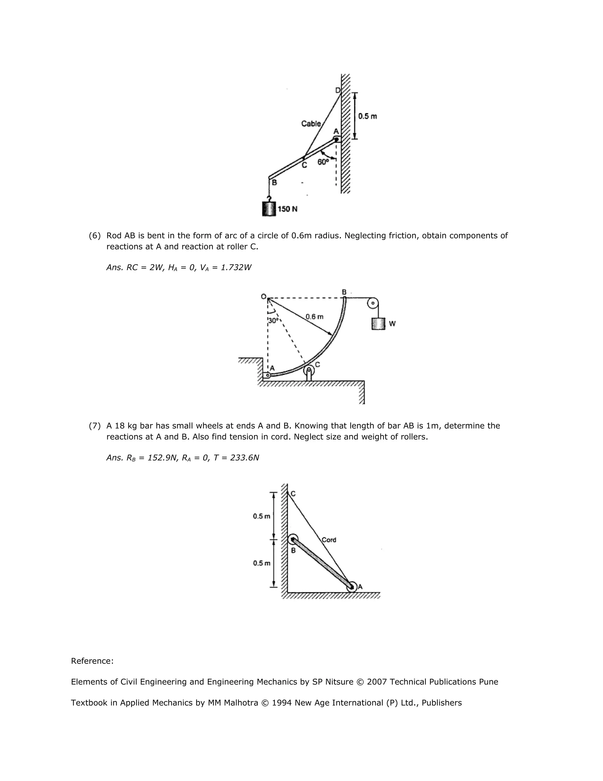 Engmech 06 (equilibrium of non_concurrent force system) | PDF