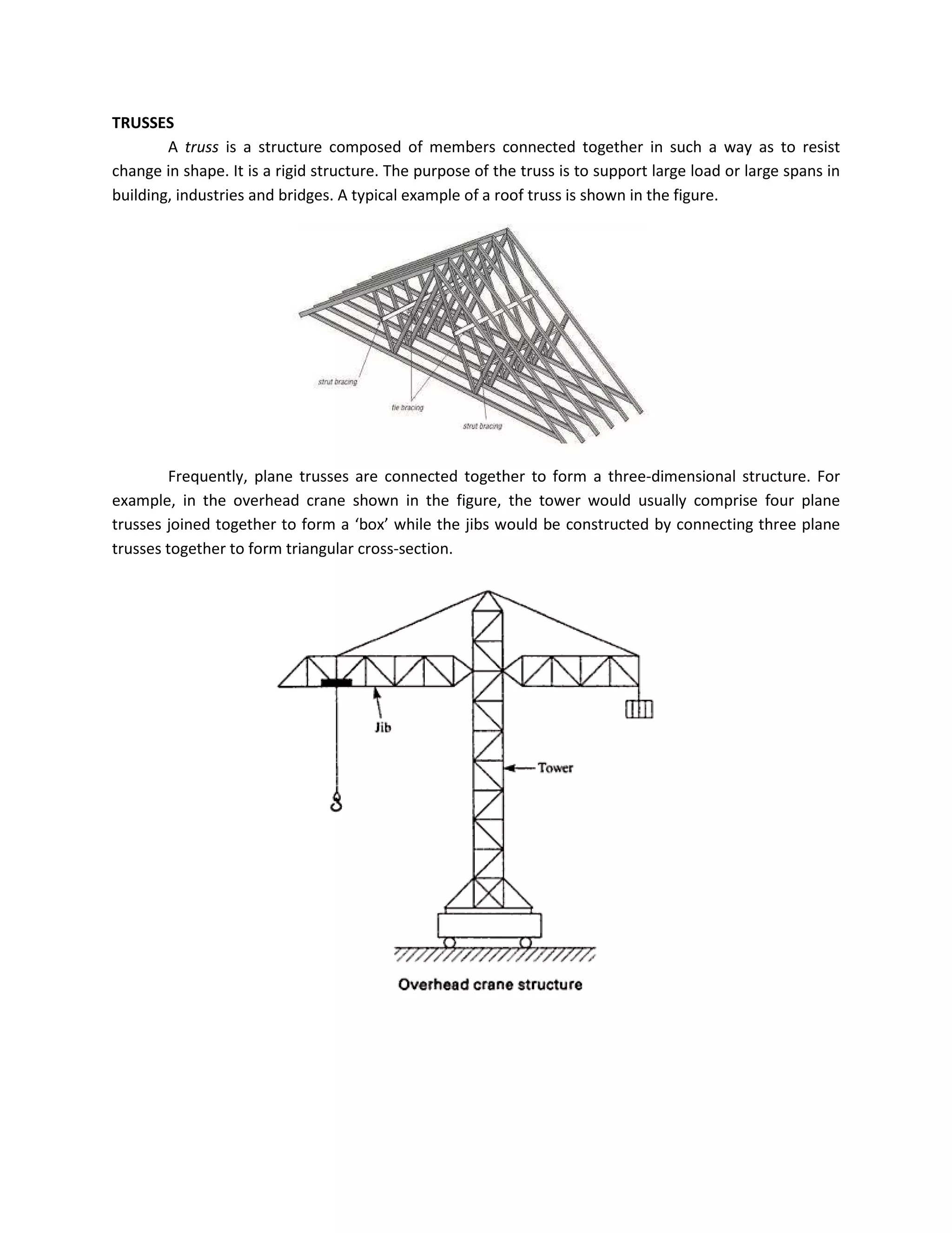 Engmech 07 (analysis of trusses) | PDF
