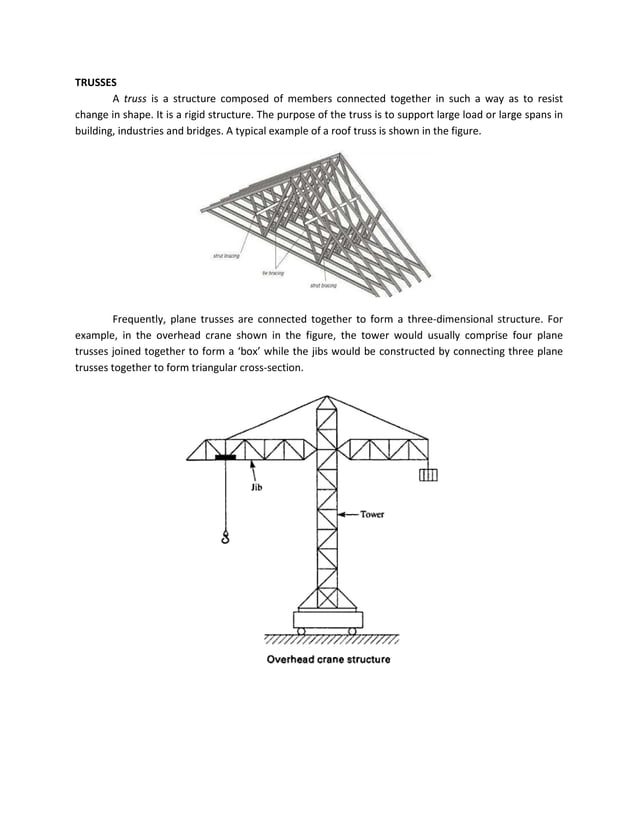Engmech 07 (analysis of trusses) | PDF