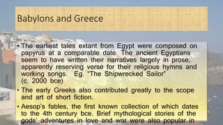 Roots of Short stories! | PPT
