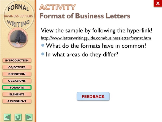 English M3 Formal Writing business letters | PPT