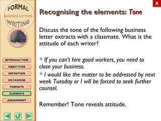 English M3 Formal Writing business letters | PPT