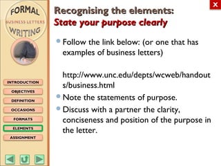 English M3 Formal Writing business letters | PPT