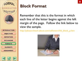 English M3 Formal Writing business letters | PPT