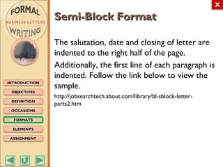 English M3 Formal Writing business letters | PPT