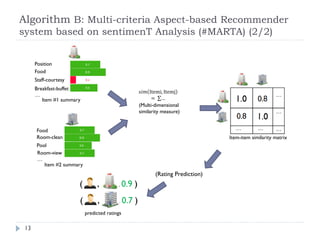 Analysis, design and implementation of a Multi-Criteria Recommender System based on Aspect ...
