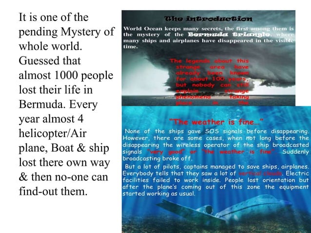 Bermuda Triangle short presentation | PPT