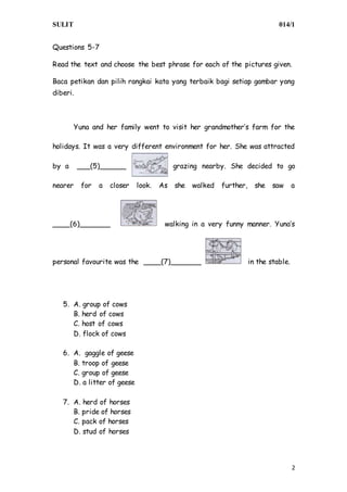 Eng mock upsr exam | DOCX