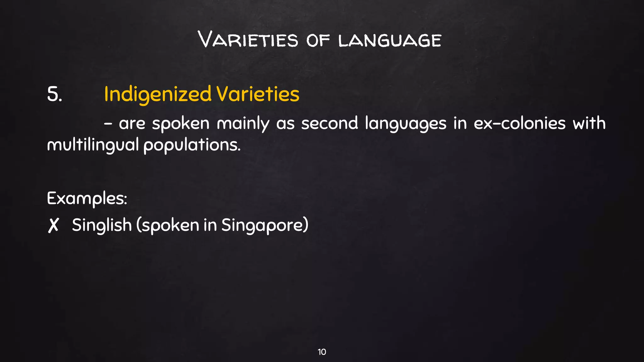 Varieties and Registers of Spoken and Written Language | PPTX