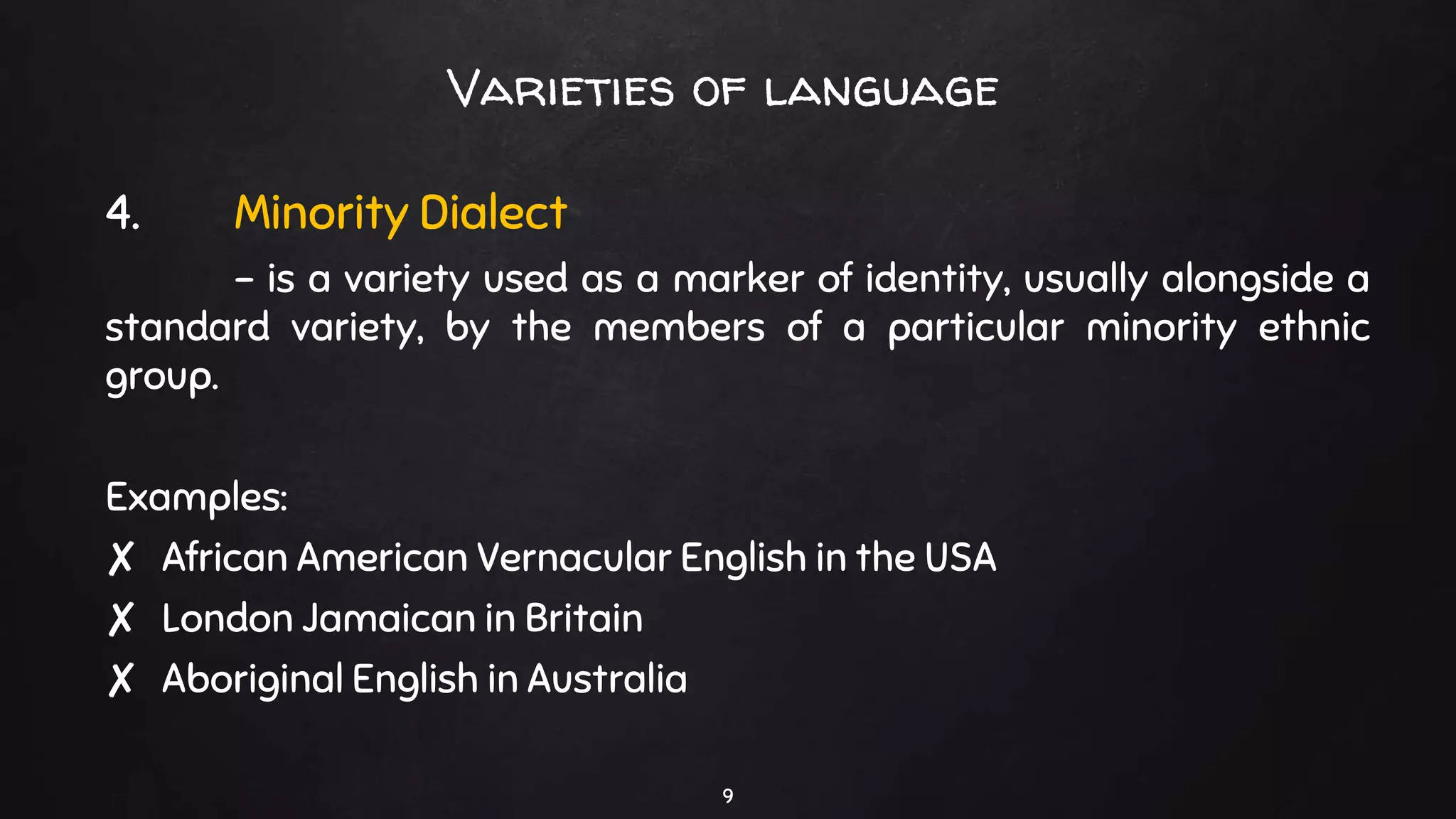Varieties and Registers of Spoken and Written Language | PPTX