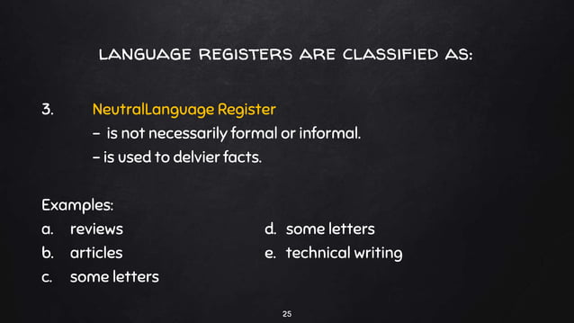 Varieties and Registers of Spoken and Written Language | PPTX