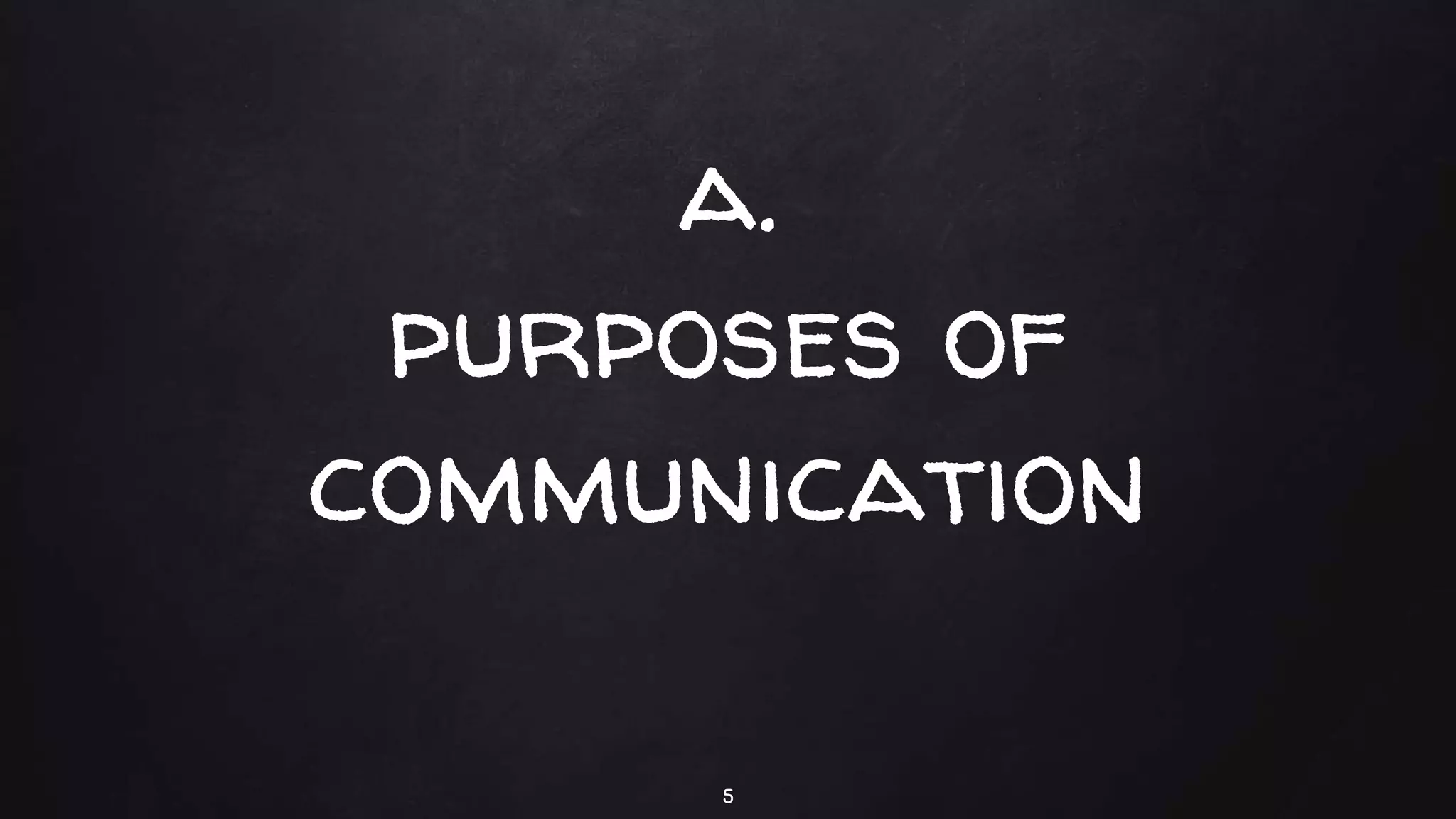 Communication for Various Purposes | PPTX