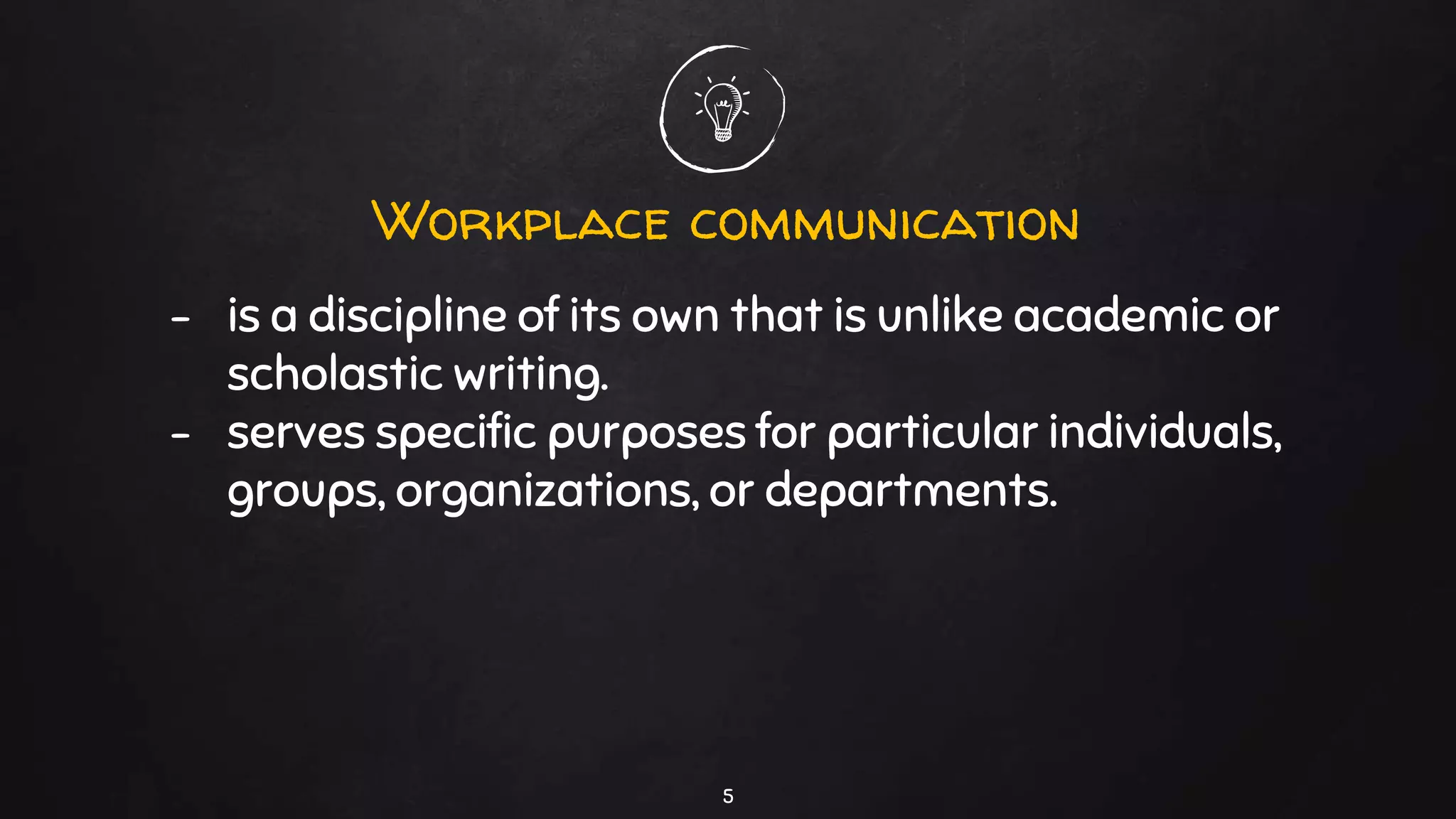 Communication for Work Purposes | PPTX