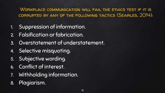 Communication for Work Purposes | PPTX