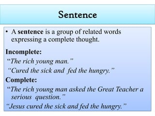 Kinds of sentence | PPTX