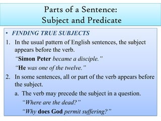 Kinds of sentence | PPTX