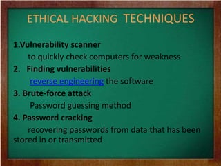 ETHICAL HACKING | PPT