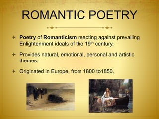 ROMANTIC POETS | PPTX