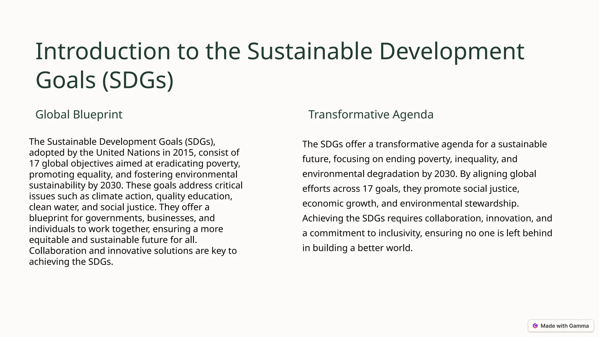 eng ppt on sdgs and global goal actions from vision to reality | PPTX