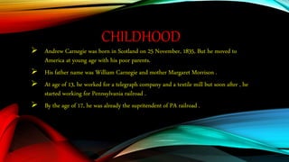 ANDREW CARNEGIE | PPTX