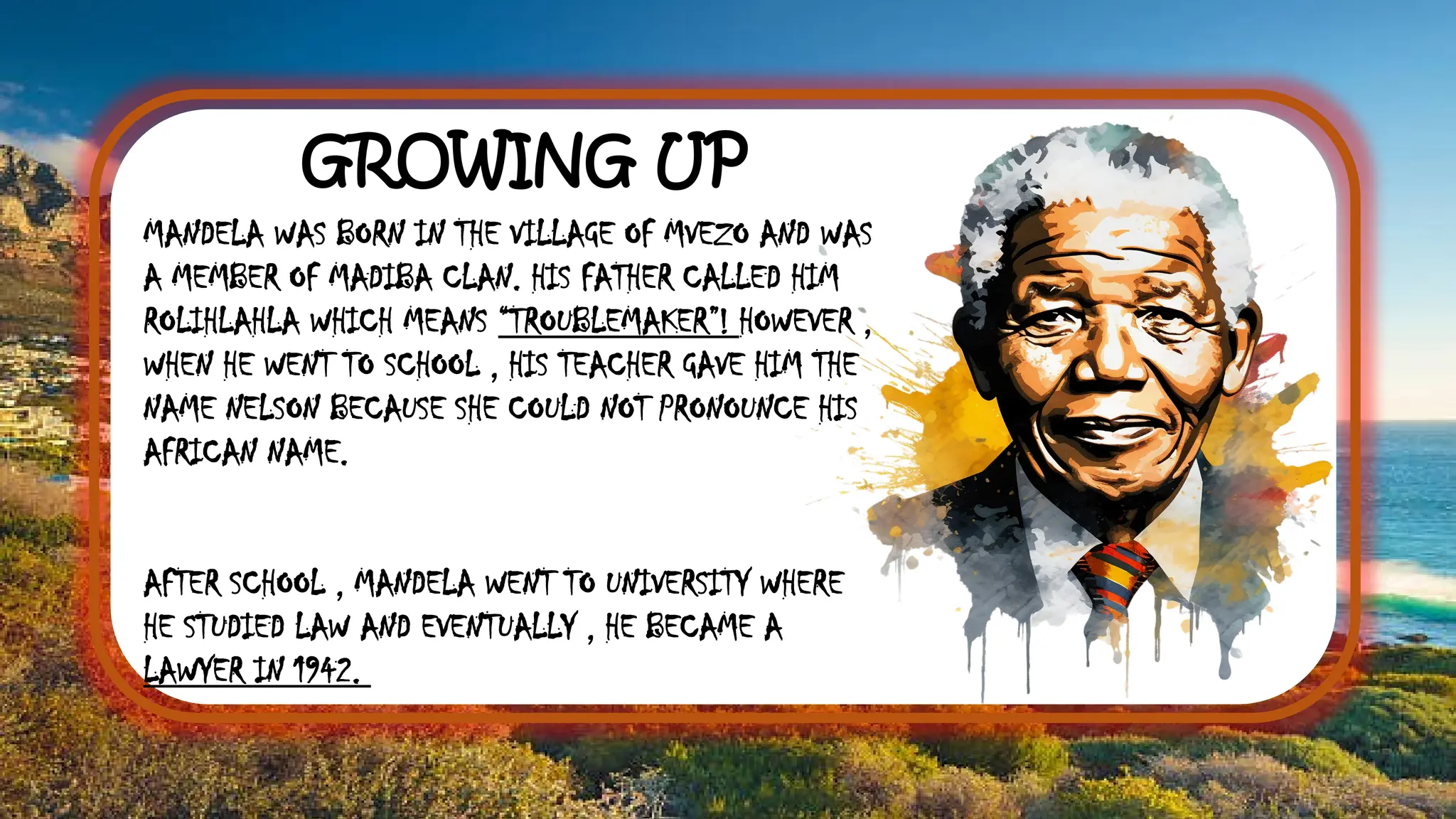 PPT ON NELSON MANDELA CLASS 10 SCHOOL PROJECT | PPTX