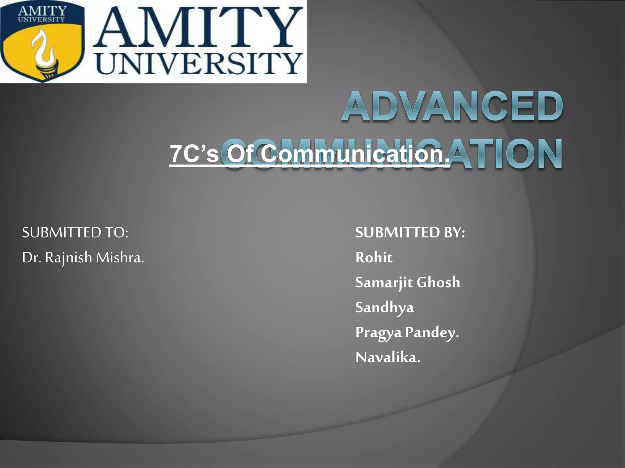 7C's of Communication | PPTX