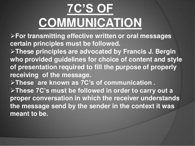 7C's of Communication