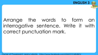 Mastering Interrogative Sentences: Asking Questions in English | PPTX