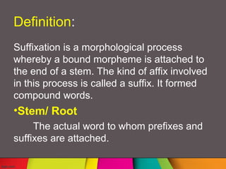 suffixation | PPT