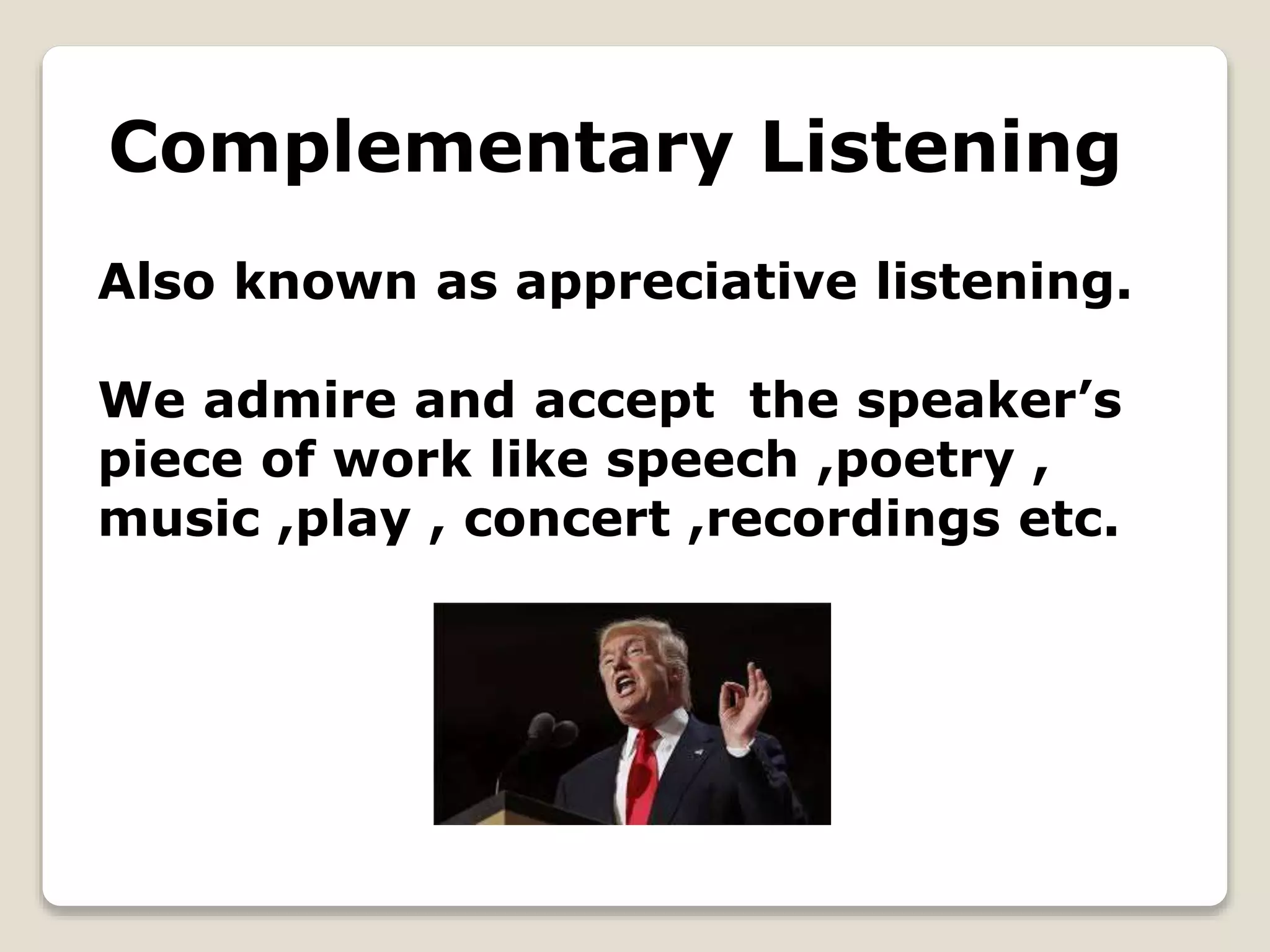 Types of listening | PPTX