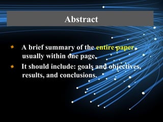 Parts of a Research Paper | PPT