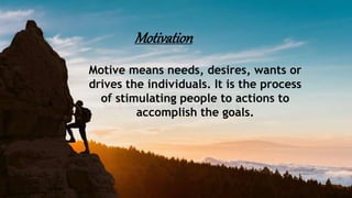 MOTIVATION AND INSPIRATION | PPTX