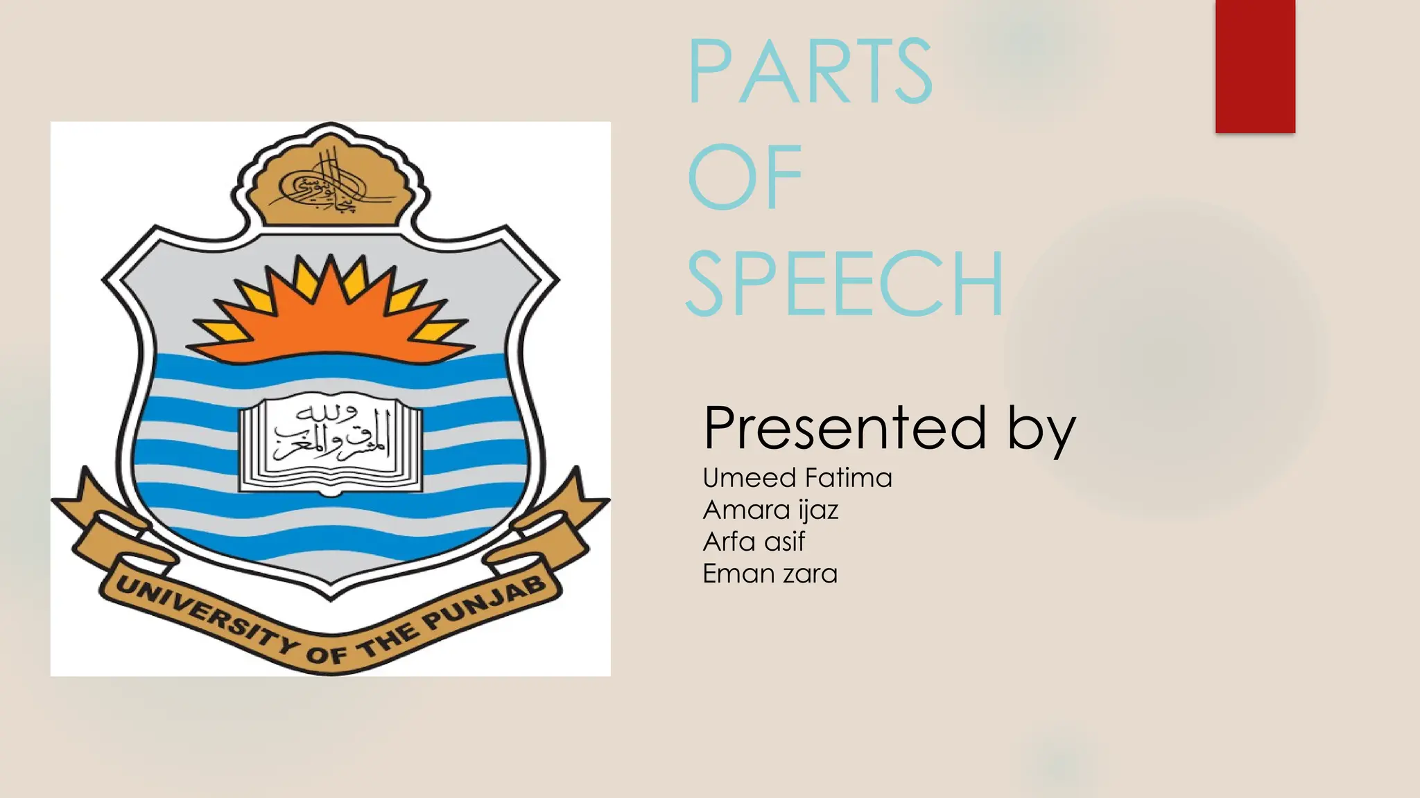 Parts of speech (noun,verb,adverb,adjective, conjunction, interjection ...