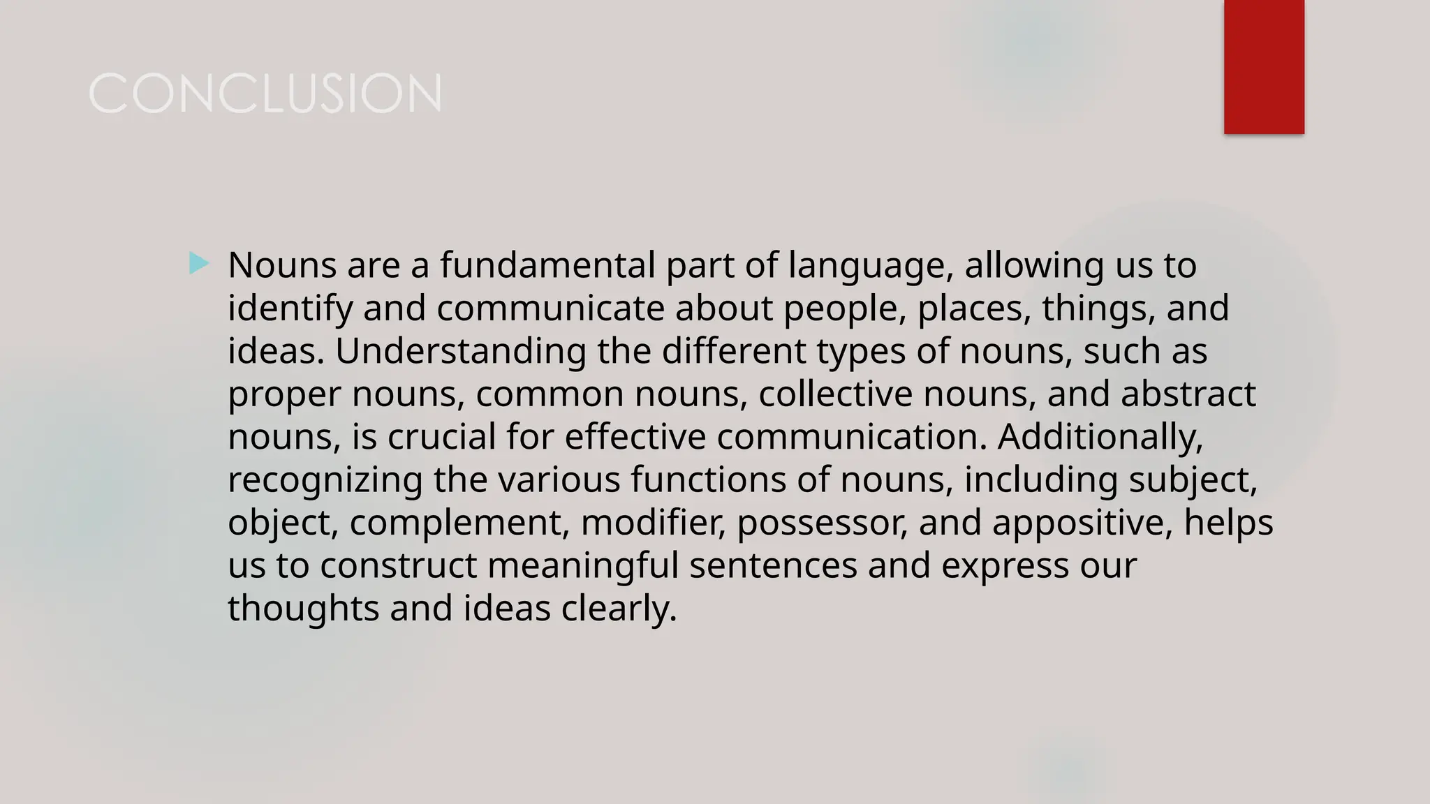 Parts of speech (noun,verb,adverb,adjective, conjunction, interjection ...