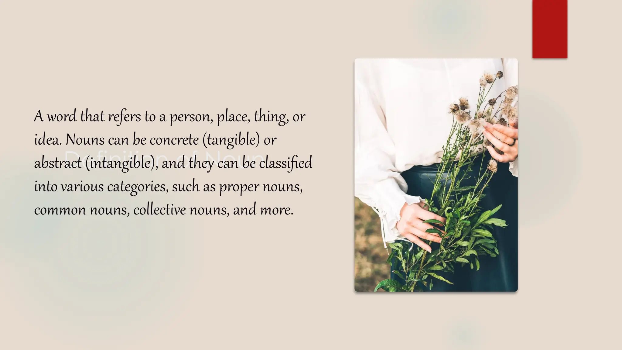 Parts of speech (noun,verb,adverb,adjective, conjunction, interjection ...