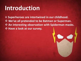Presentation on Superheroes | PPTX