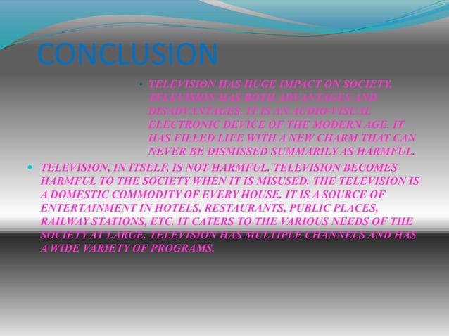 effects of television | PPTX