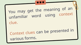 ENG_Q2_Week1_ContextClues.ppt melc english grade 4x | PPTX