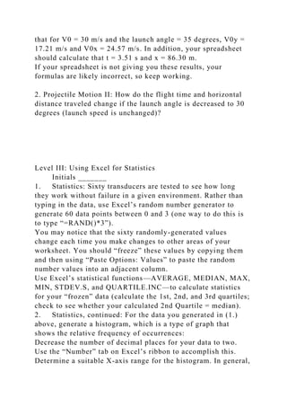 ENGR 102B Microsoft Excel Proficiency LevelsPlease have your in.docx