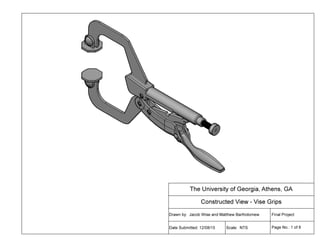 Vice Grip CAD Project | PDF