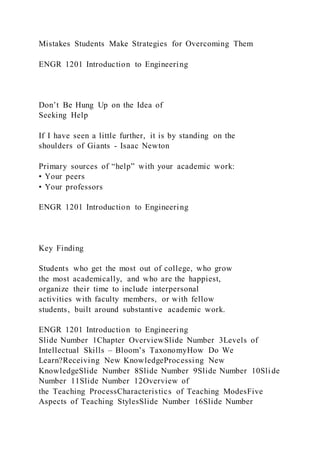 ENGR 1201 Introduction to Engineering3. Understanding the | DOCX